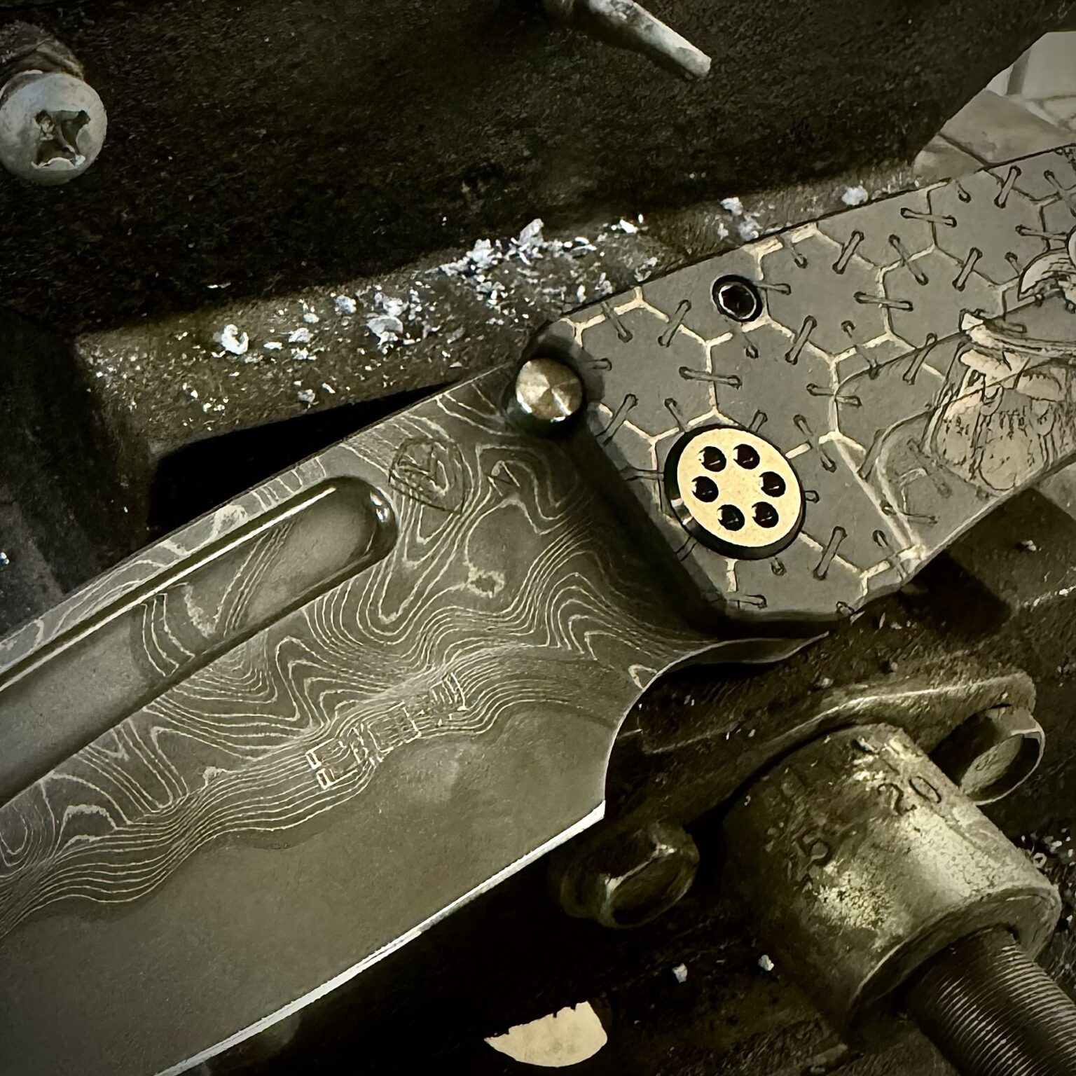 Damascus "Samurai Armor" Marauder-H - Medford Knife & Tool
