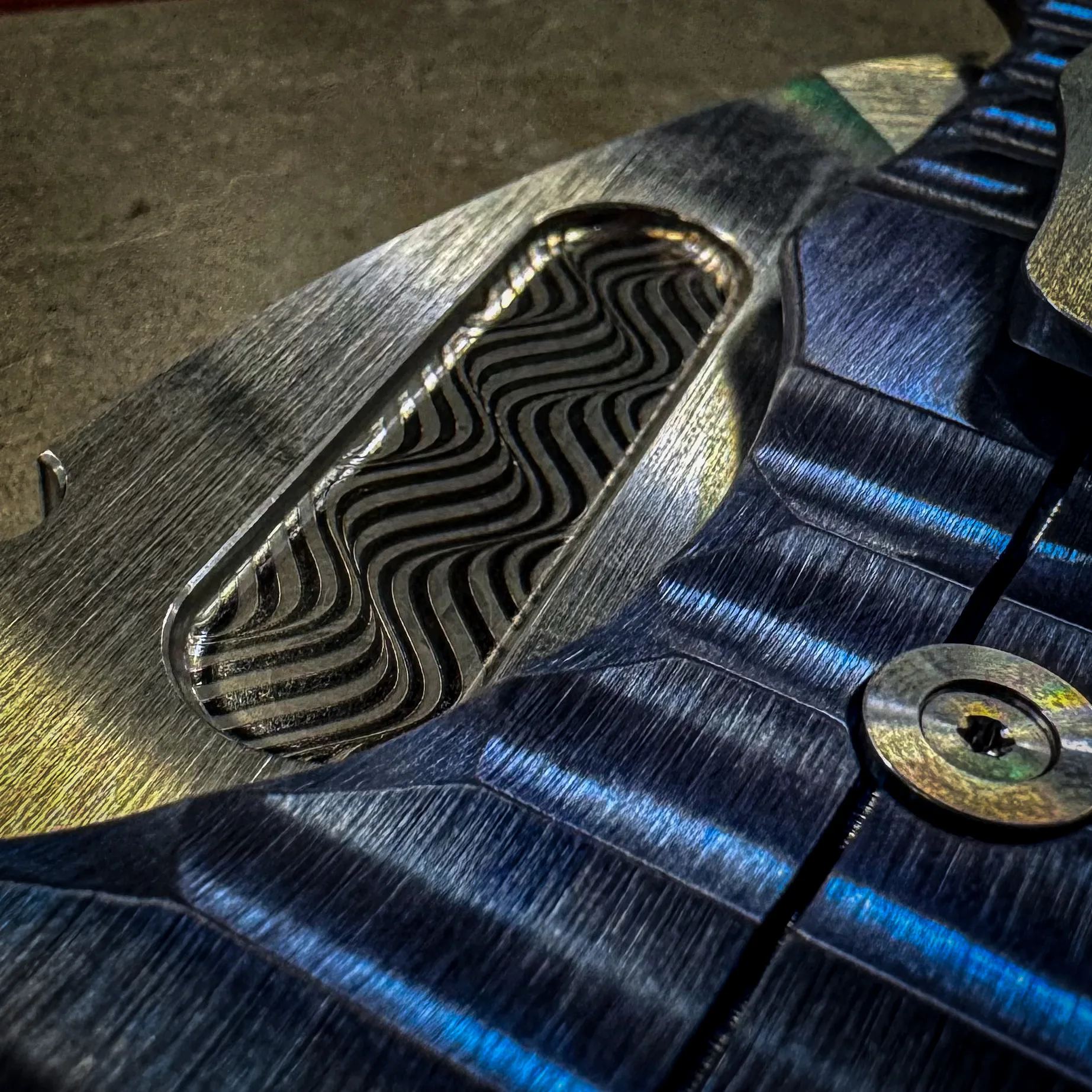 Psycho-Fuller Blue Diamond Gator Praetorian T - Medford Knife & Tool